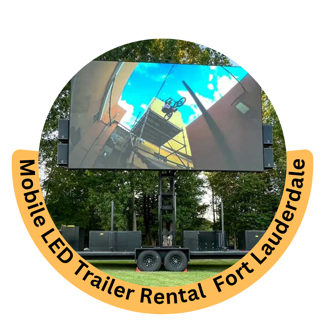 Mobile LED Trailer Rental Fort Lauderdale | Huge Trailer